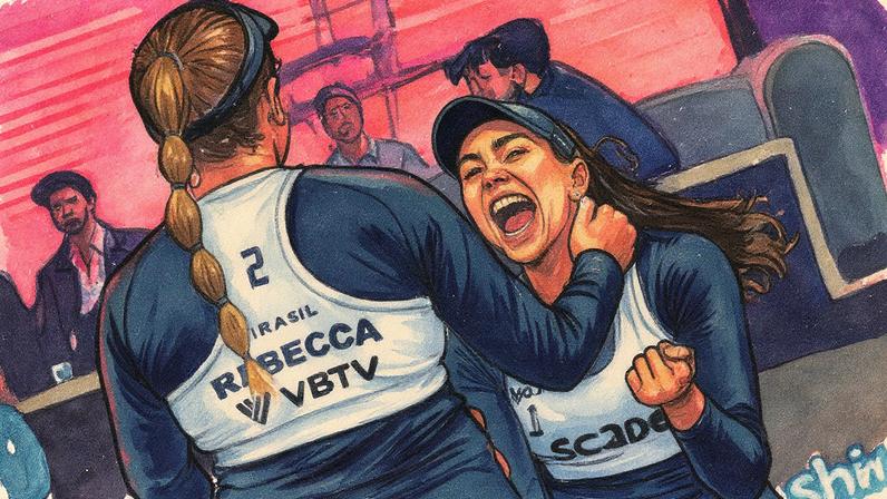 Carol e Rebecca avançam às quartas no mundial de vôlei de praia ...