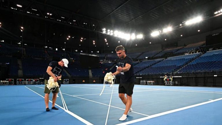 Rod Laver Arena recebe ajustes finais para o Australian Open - Portal Tela